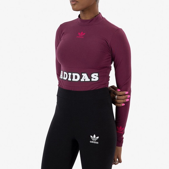 adidas | Tops | Nwt Adidas Trefoil Logo Play Tight Body Bodysuit ...
